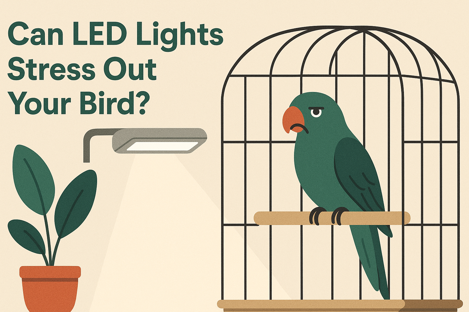Are LED Lights Stressful for Pet Birds? | HappyBird Blog – M&M Cage Company