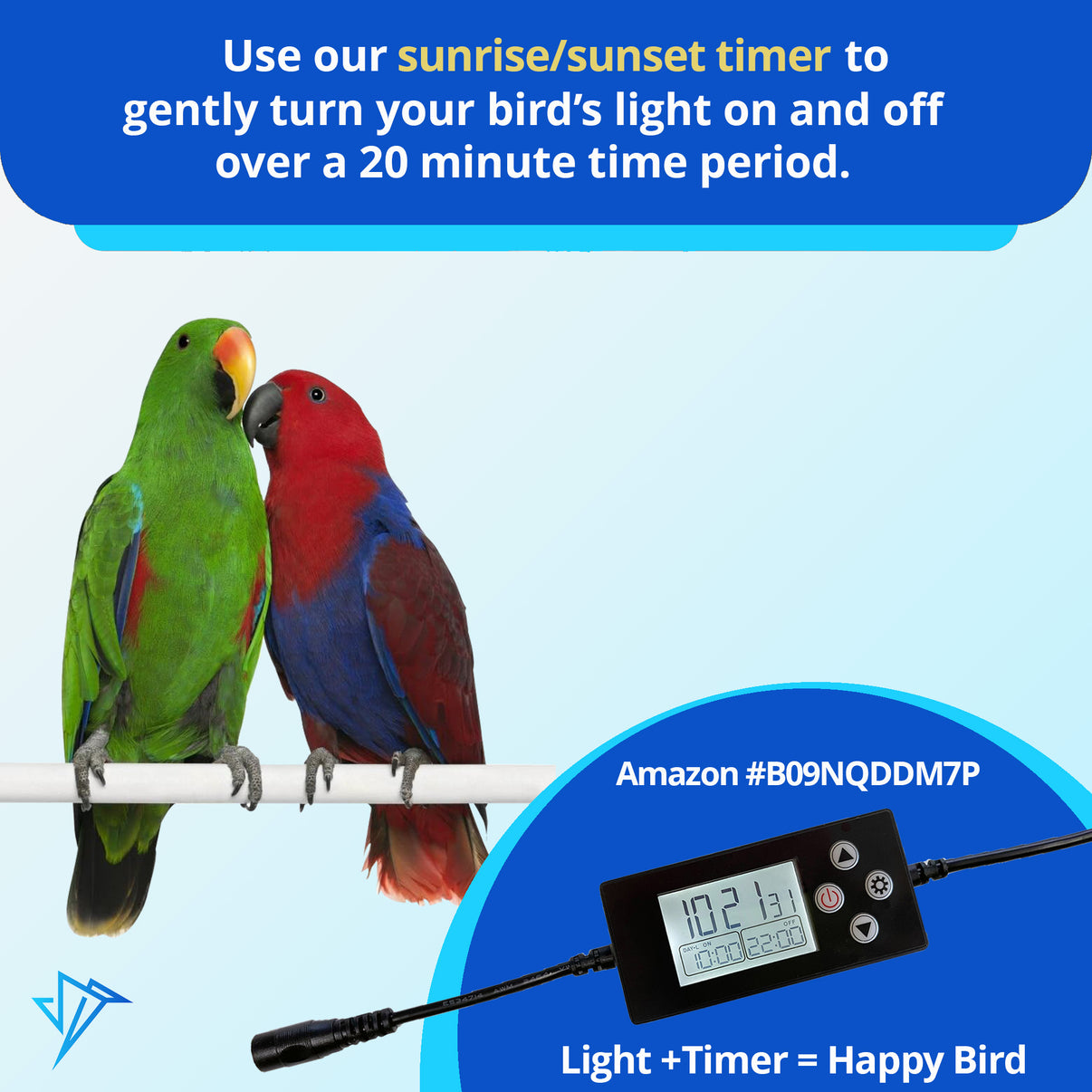 PetLight with Chew Guard – Durable LED Light for Birds – M&M Cage Company