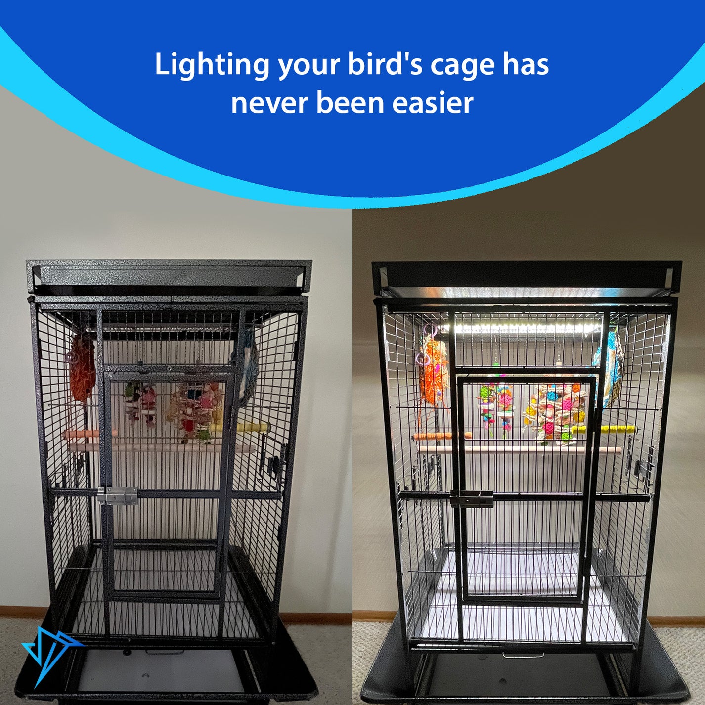 PetLight with Chew Guard – Durable LED Light for Birds – M&M Cage Company
